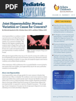 Beighton Score For Joint Hypermobility | PDF