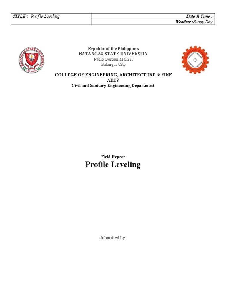 Profile Leveling Field Report | PDF | Teaching Mathematics