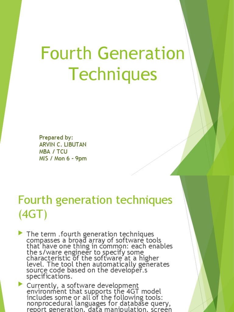 Fourth Generation Techniques20190511-83323-1xjc670 | PDF | Software ...