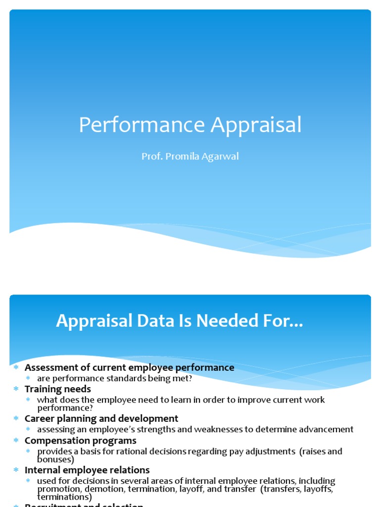 Performance Appraisal | PDF | Performance Appraisal | Psychological ...