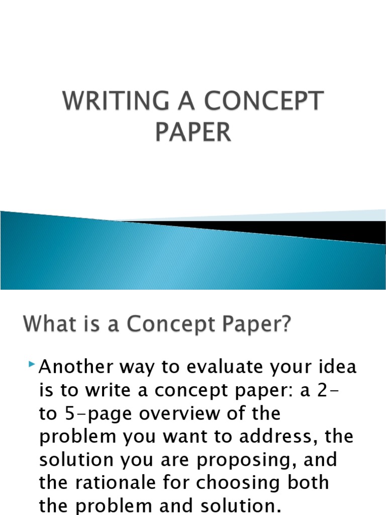 Writing an Effective Concept Paper | PDF | Academic Discipline ...