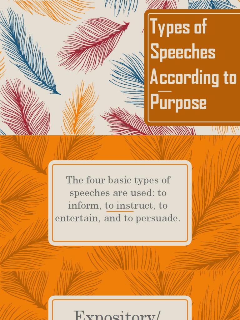 Types of Speeches by Purpose | PDF | Speech | Credibility
