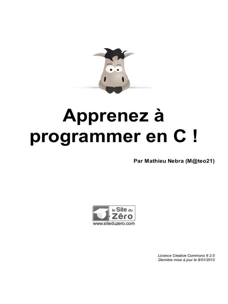 Apprenez A Programmer en C PDF | PDF