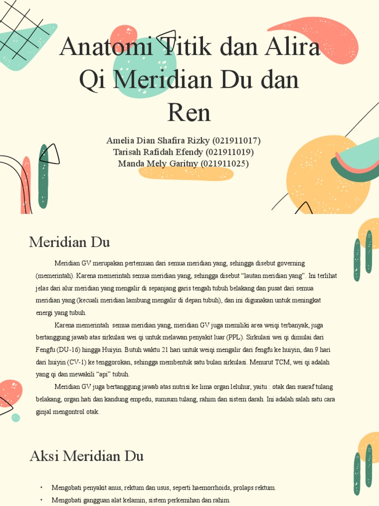 3576 - Meridian Du Dan Meridian Ren | PDF