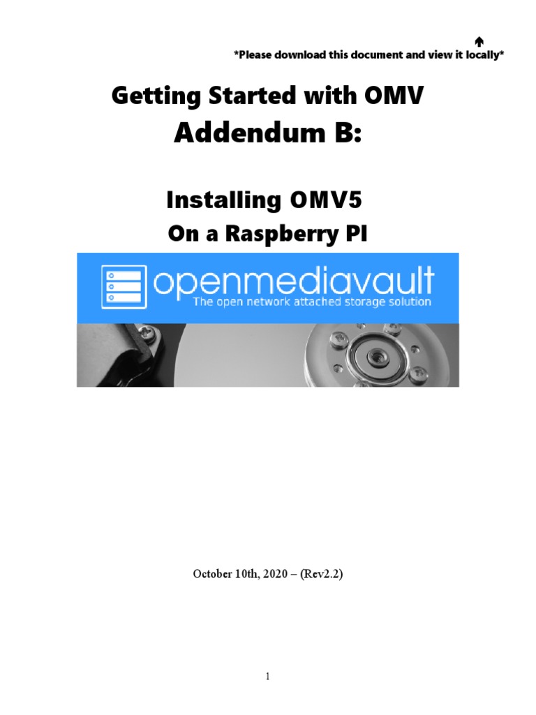 Adden-B-Installing - OMV5 - On - An R-PI PDF | PDF | Raspberry Pi | Wi Fi
