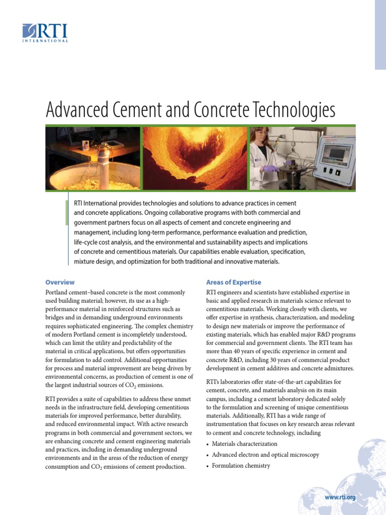 Advanced Cement and Concrete Technologies PDF | PDF | Cement | Concrete