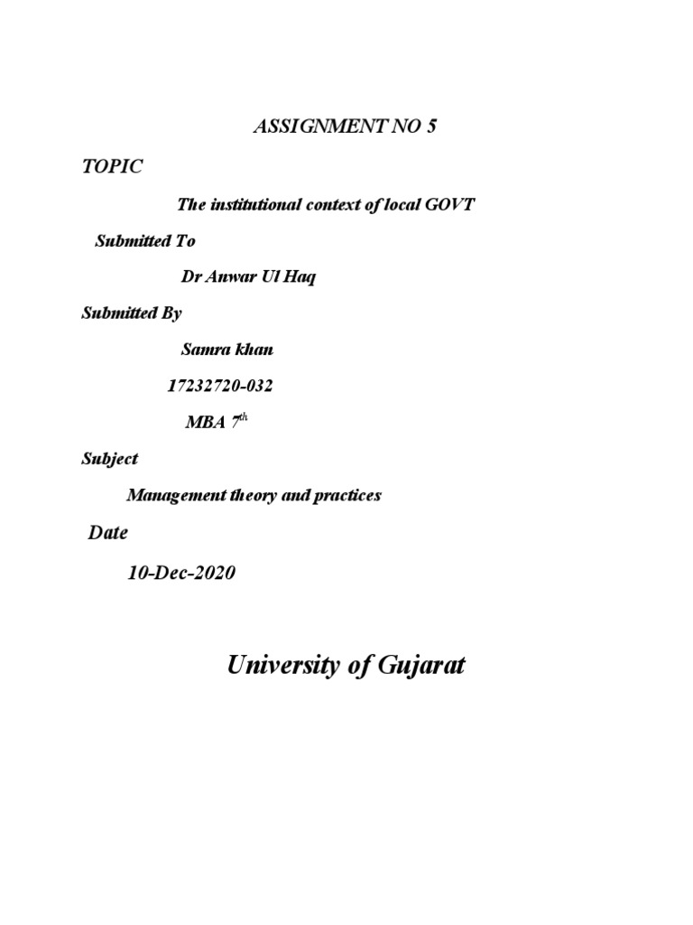 ASSIGNMENT NO 5 Theory | PDF | Dictatorship | Pakistan