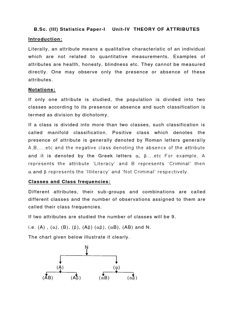 Theory of Attributes | PDF | Statistical Significance | Scientific Method