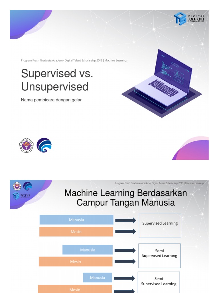 02 Dasar Machine Learning 02 - Supervised Vs Unsupervised | PDF ...