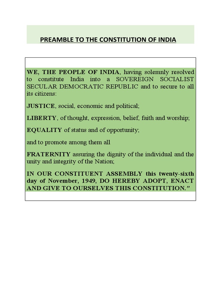 Preamble | PDF | Politics