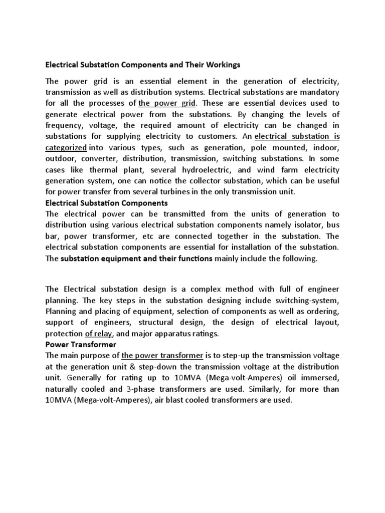 Understanding the Key Components and Functions of Electrical ...