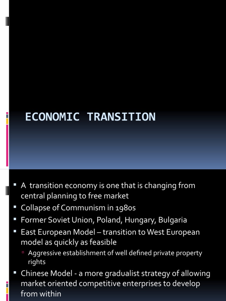 Economic Transition | PDF | Transition Economy | Privatization