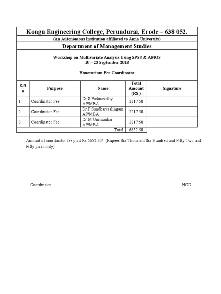 Kongu Engineering College, Perundurai, Erode - 638 052.: Department of ...