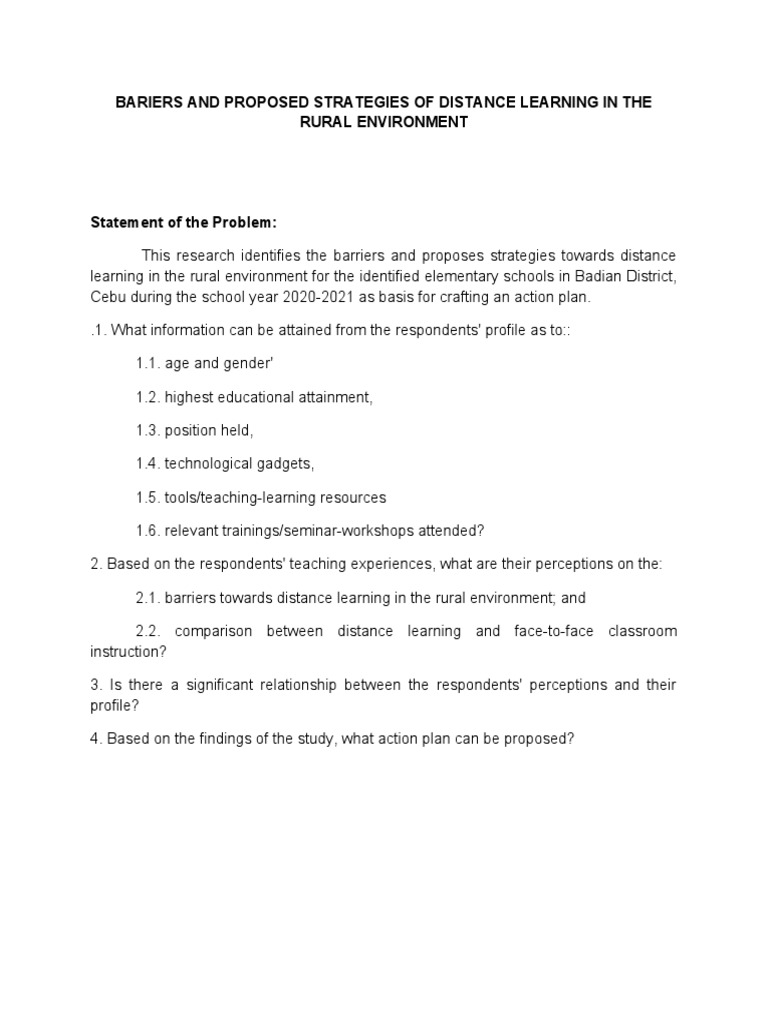 Overcoming Obstacles: Addressing Barriers and Developing Strategies for ...