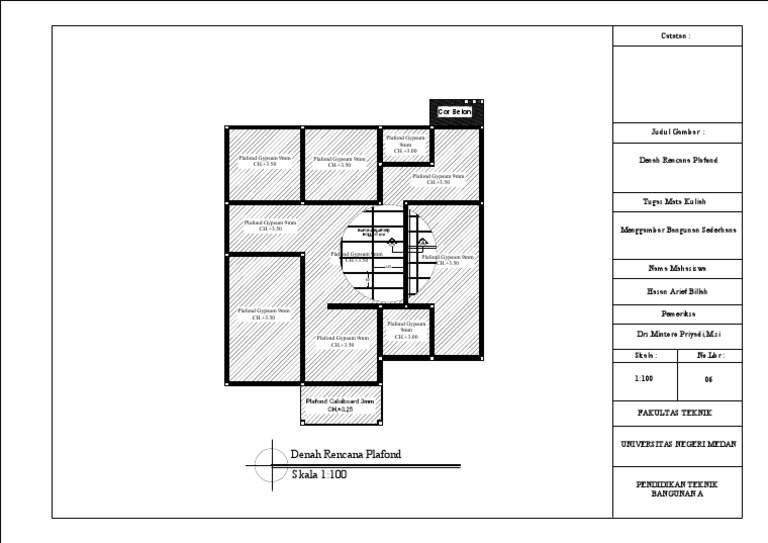 Hasan Denah Rencana Plafond PDF | PDF