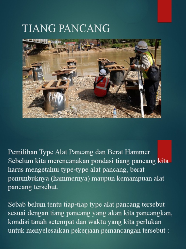 Kalendering Tiang Pancang | PDF