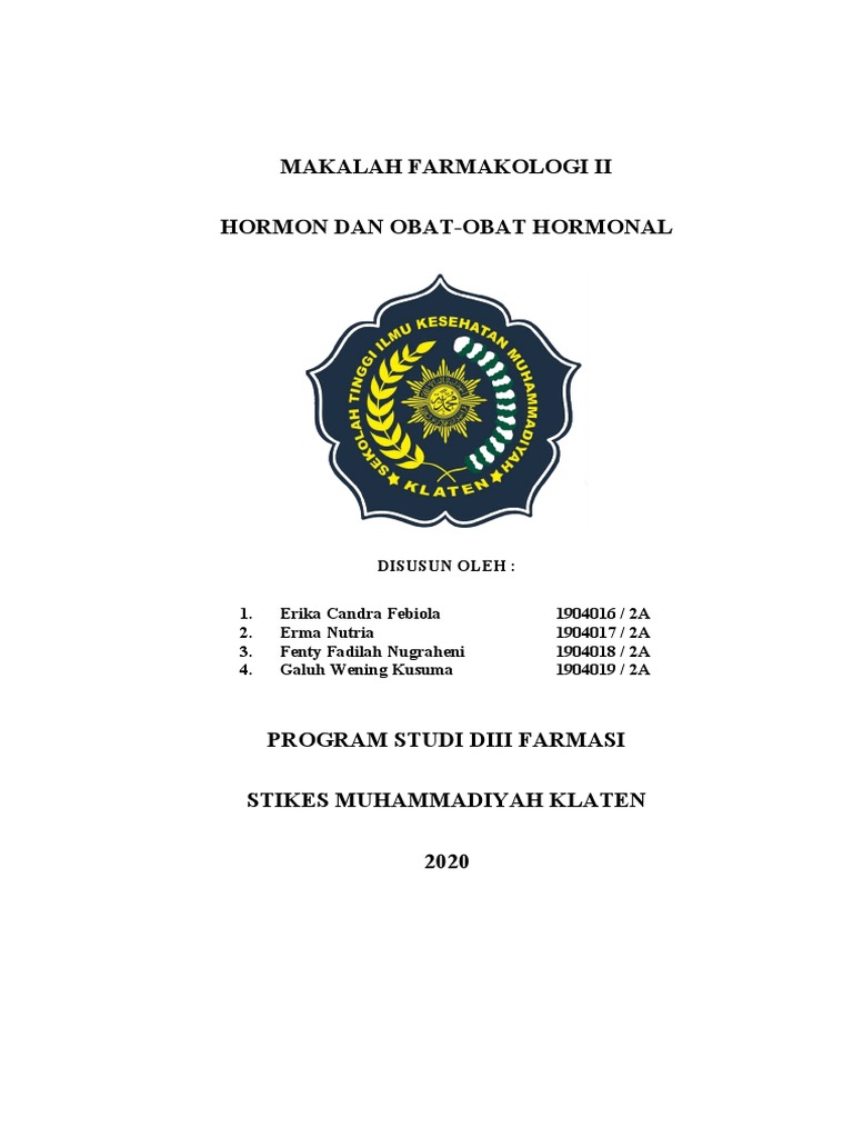 MAKALAH FARMAKOLOGI - Obat Hormonal | PDF