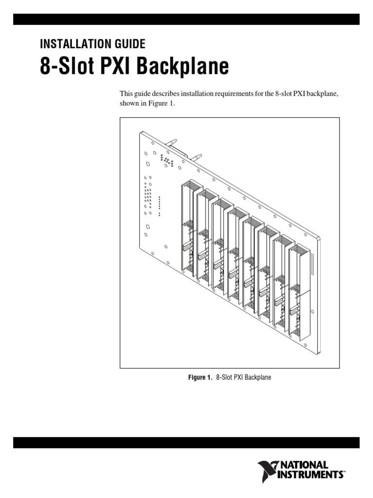 8-Slot PXI Backplane: Installation Guide | PDF | Electrical Connector ...