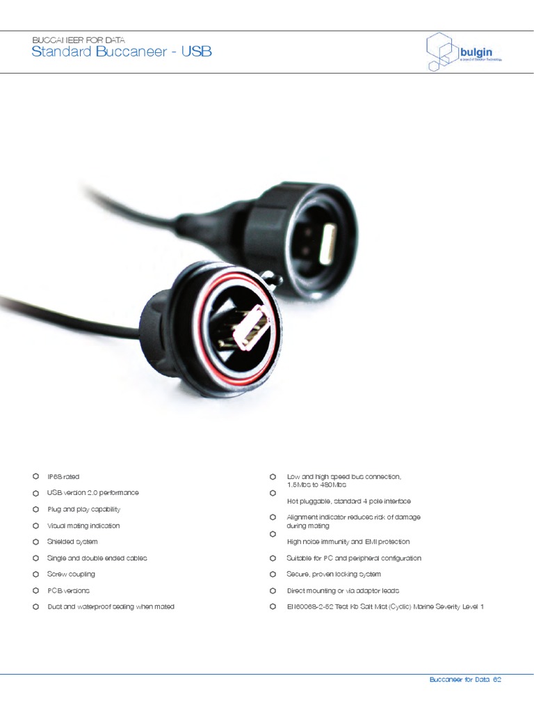 Standard Buccaneer - USB | PDF | Electrical Connector | Usb