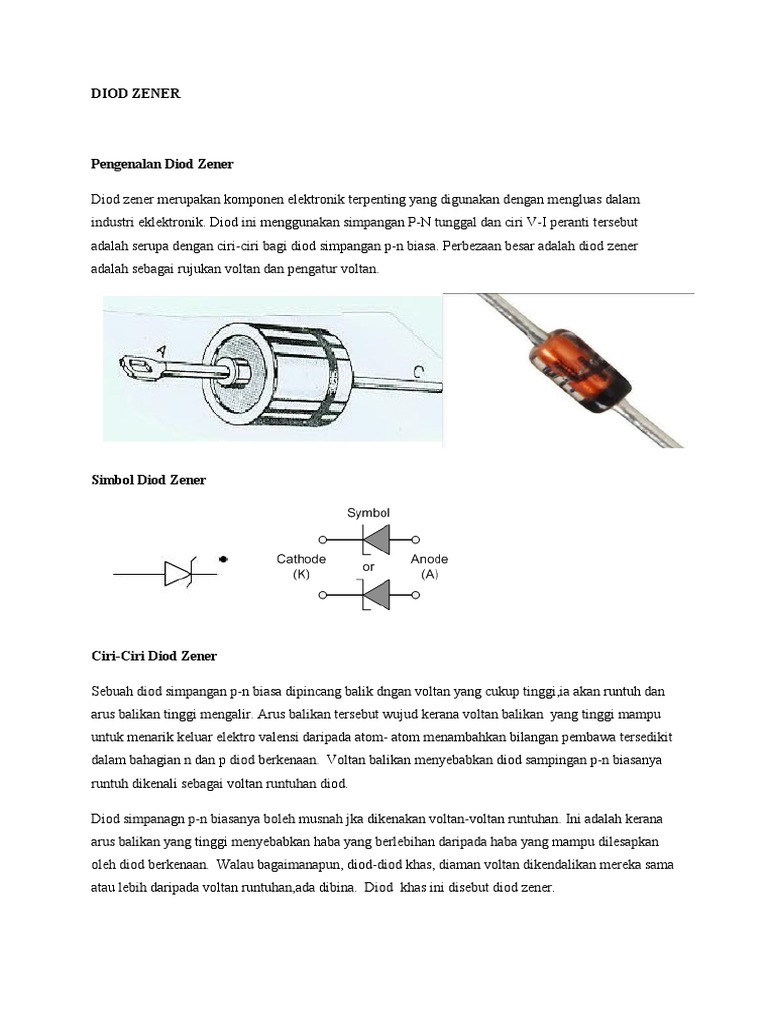 DIOD ZENER Terbaru .. | PDF