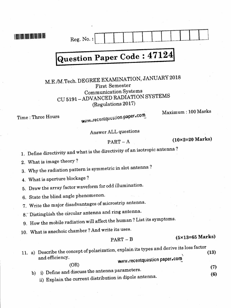 Cu5191 Advanced Radiation Systems | PDF | Antenna (Radio ...