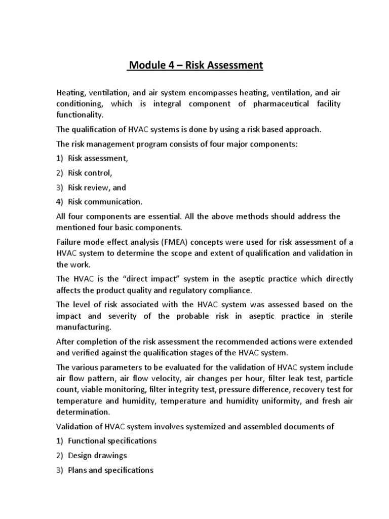 Module 4 - Risk Assessment | PDF | Verification And Validation | Risk
