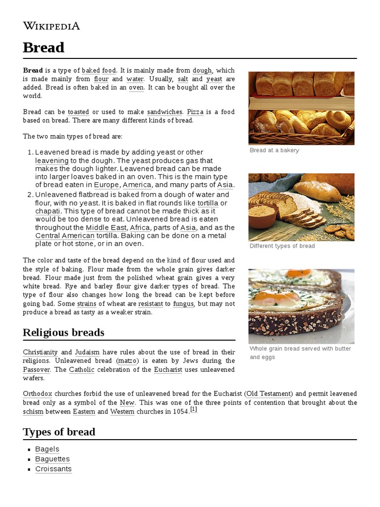 Bread: Religious Breads | PDF | Breads | Dough