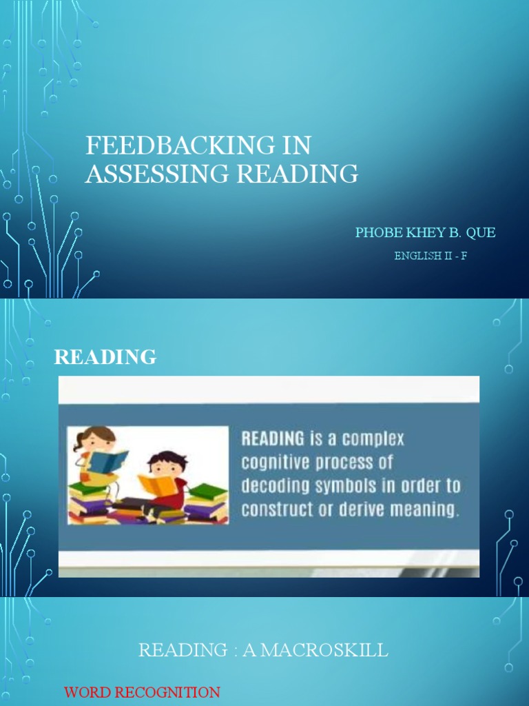 Feedbacking in Assessing Reading | PDF | Educational Assessment ...