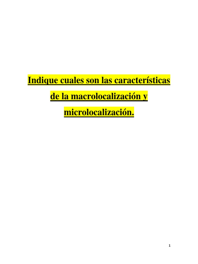 Macro Localizacion y Micro Localizacion (Formulacion y Evaluacion de ...
