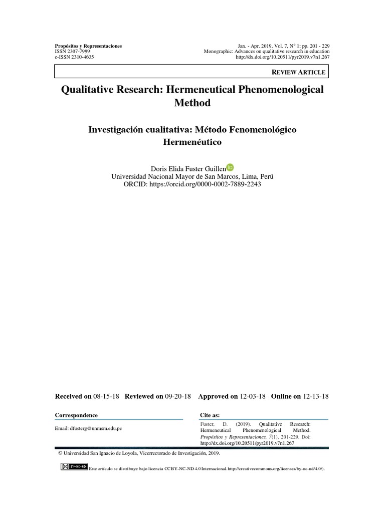 Qualitative Research: Hermeneutical Phenomenological Method | PDF | Phenomenology (Philosophy ...