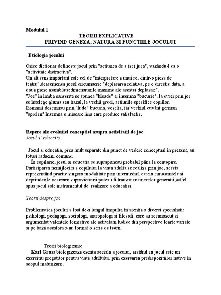 Jocul Didactic Rezumatl | PDF