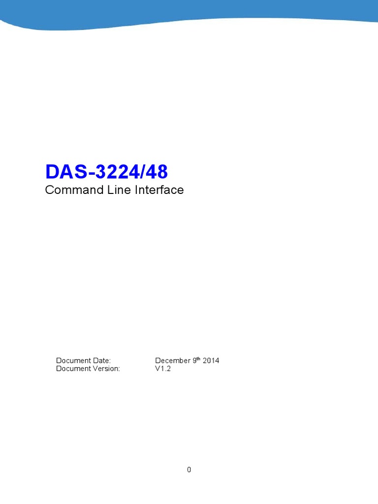 DAS-3224 3228 CLI v.1.2 2014-12-09 | PDF | Networking Standards ...