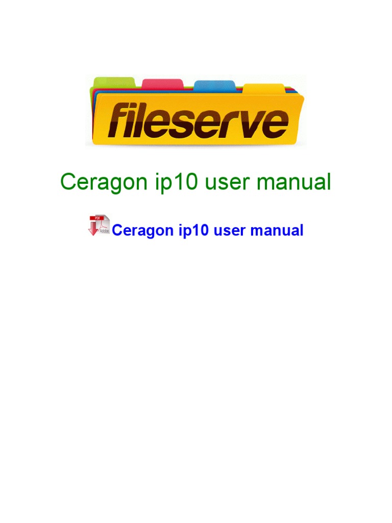 Ceragon Ip10 User Manual PDF | PDF | Computer File | I Phone
