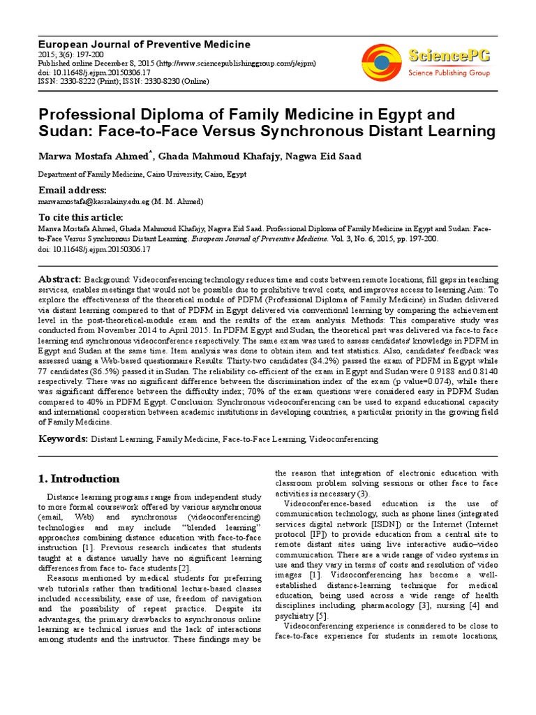 Egypt Diploma | Download Free PDF | Distance Education | Videotelephony