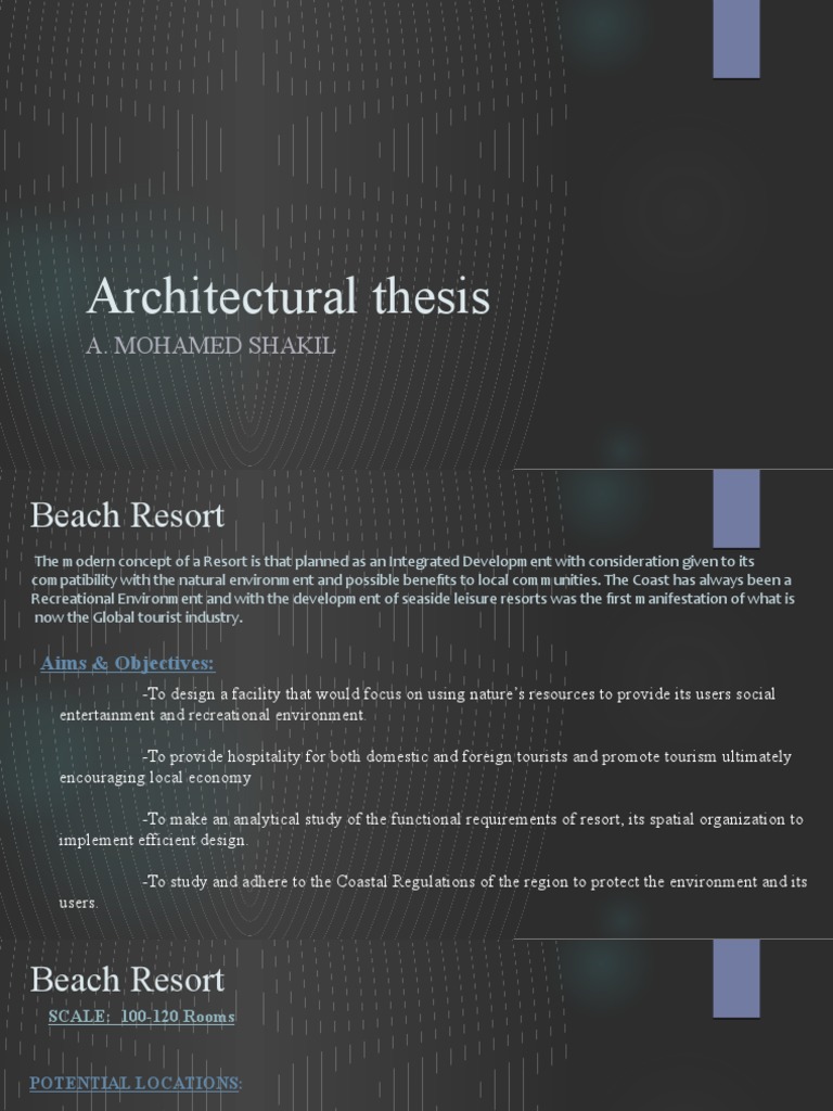 Beach Resort Design Case Study | PDF | Tourism | Coast