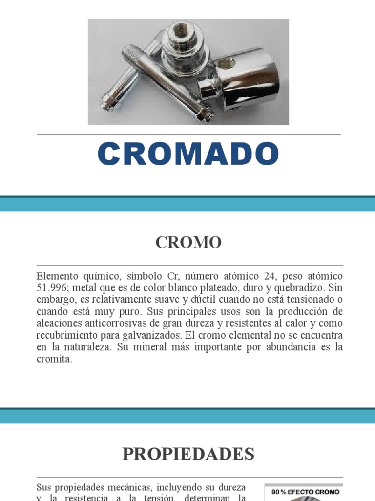 Proceso y Aplicaciones del Cromado | PDF | Cromo | Revestimiento