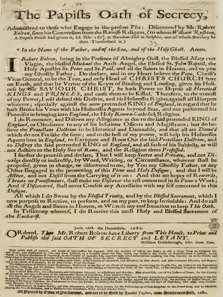 False Jesuit Oath | PDF