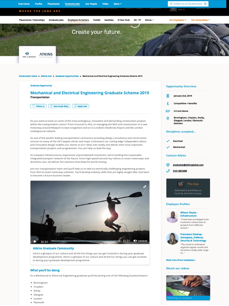 Mechanical and Electrical Engineering Graduate Scheme 2019 - Graduate ...