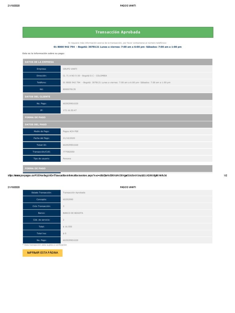 Pagos Vanti | PDF | Redes de computadoras | Telecomunicaciones