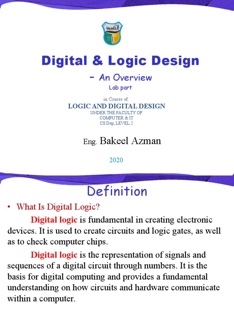 Digital Logic Design Course Overview | PDF | Digital Electronics ...