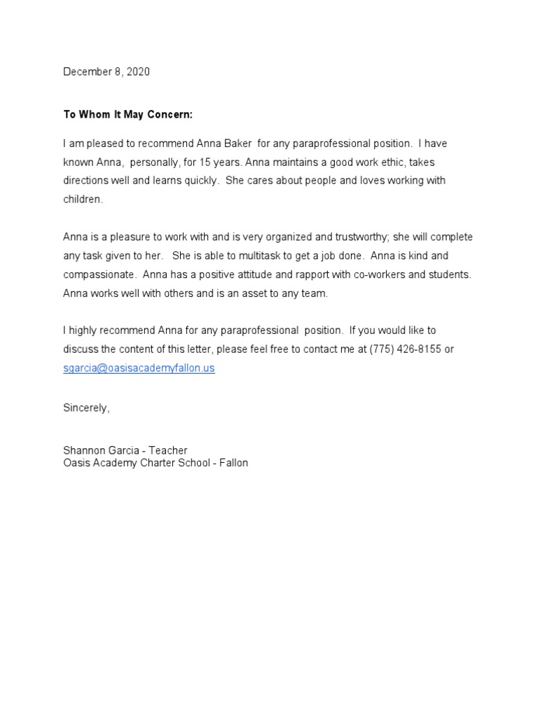Annas Letter | PDF | Wellness