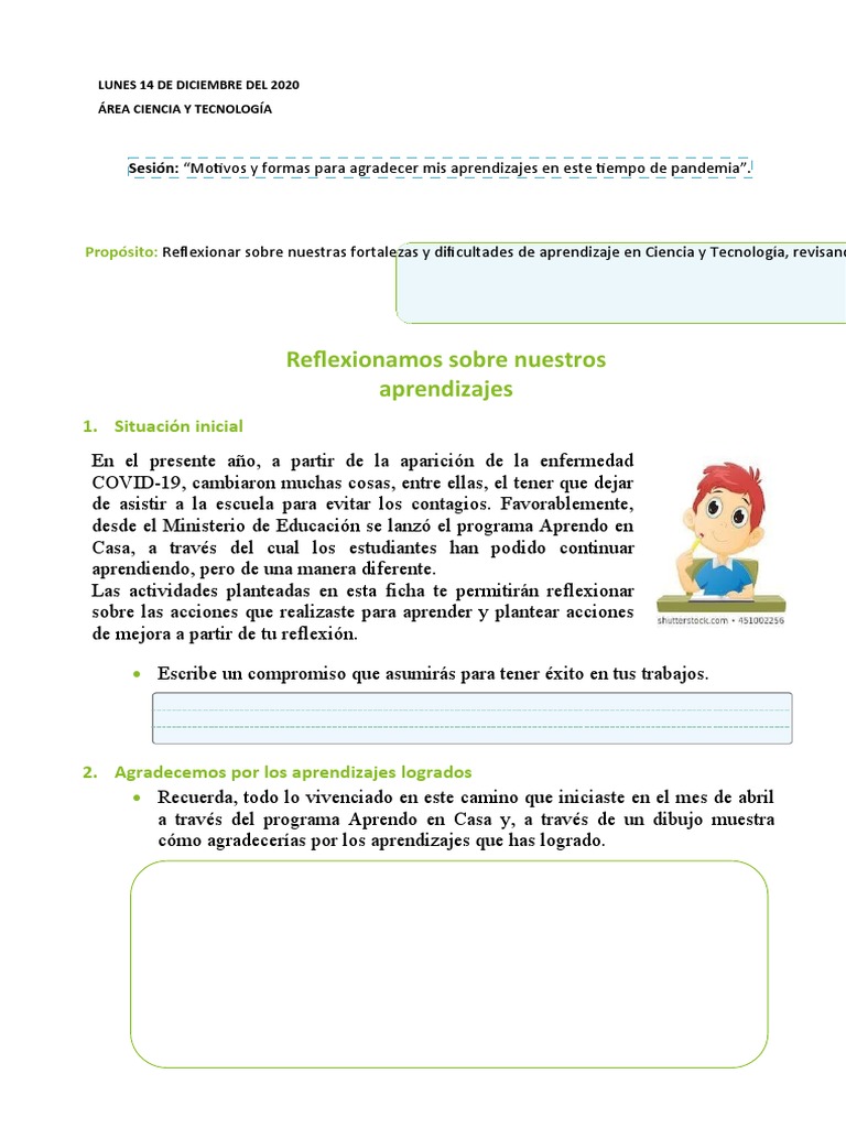 Ciencia y Tecnologia Segundo Grado Diciembre 2020 | PDF | Aprendizaje ...