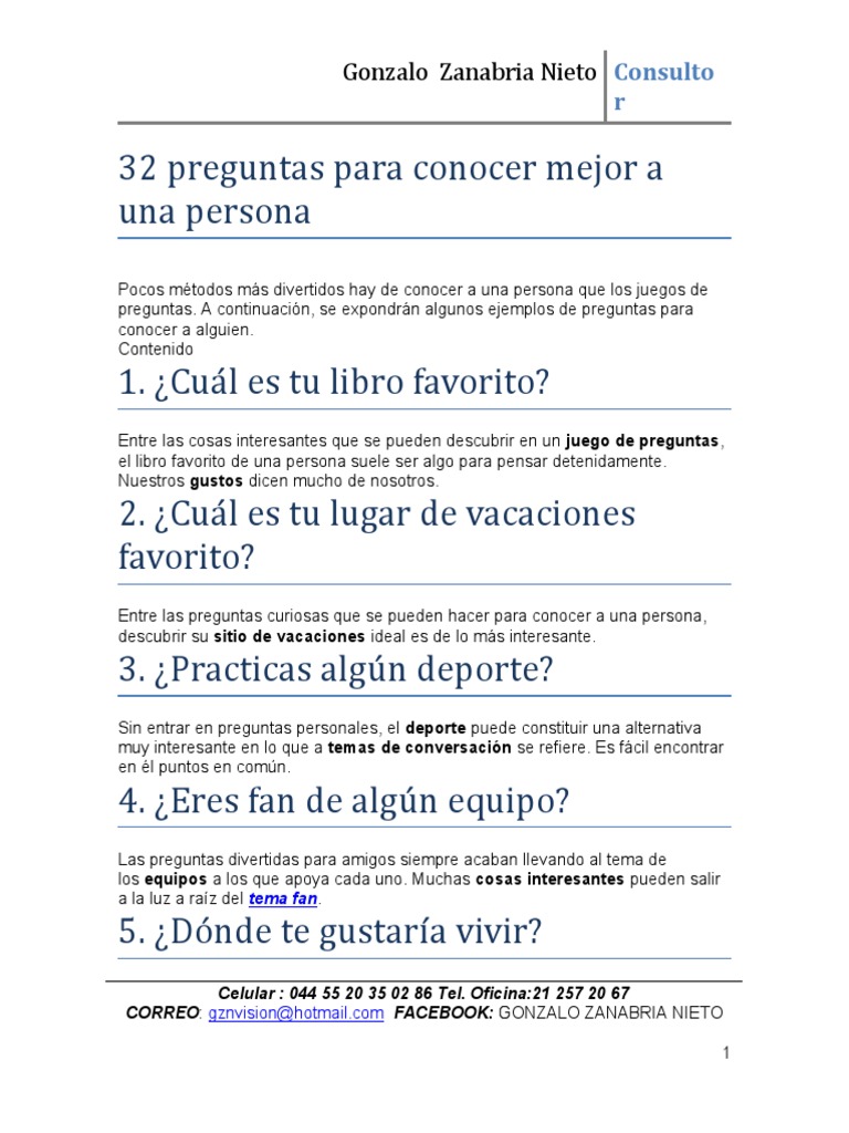 Preguntas Personales Para Amigos 140 Buenas Preguntas Para Conocer