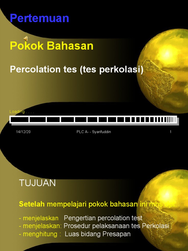 Percolation Test | PDF