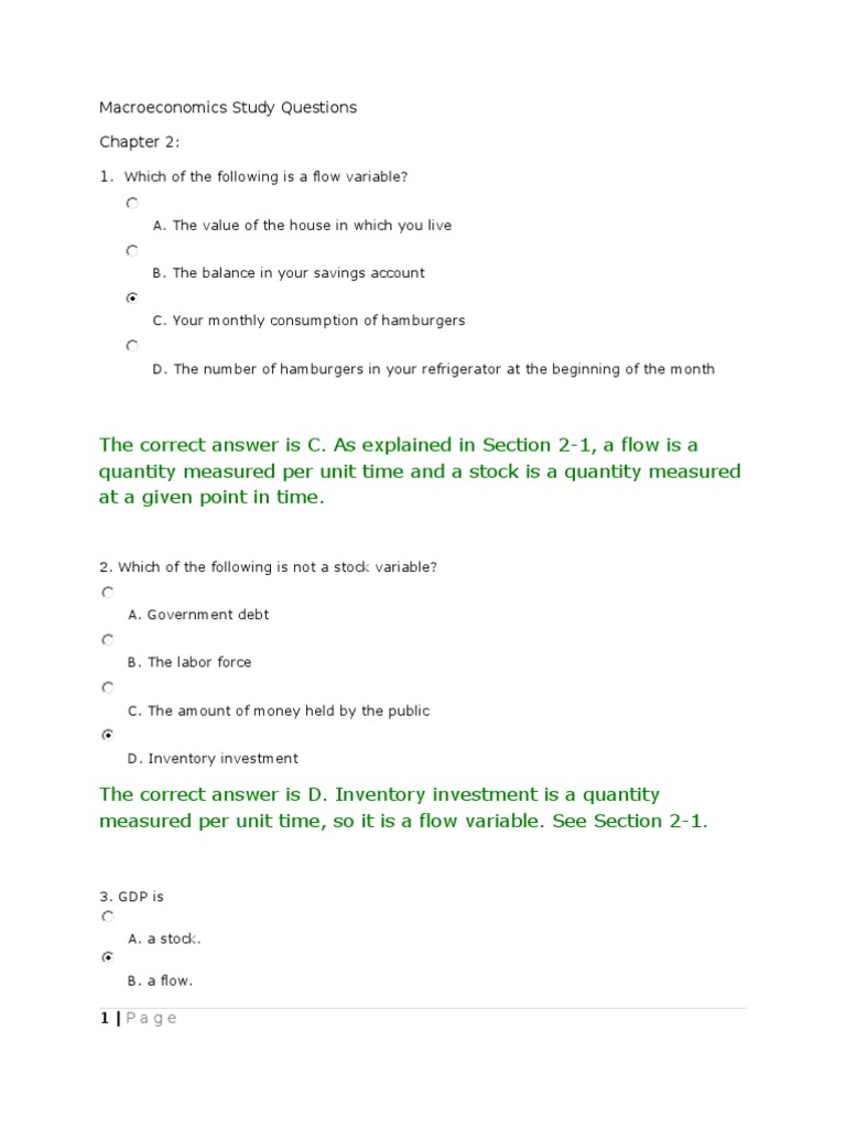 Macroeconomics Study Guide | PDF | Interest | Real Interest Rate