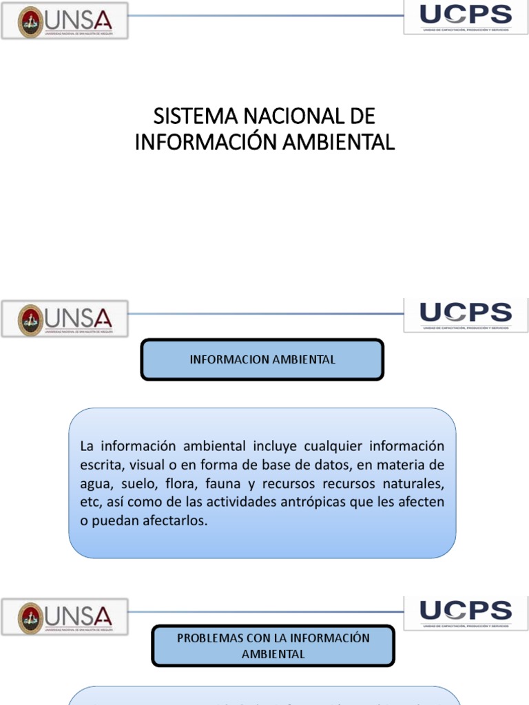 Sistema Nacional de Información Ambiental (Sinia) PDF | PDF | Entorno ...