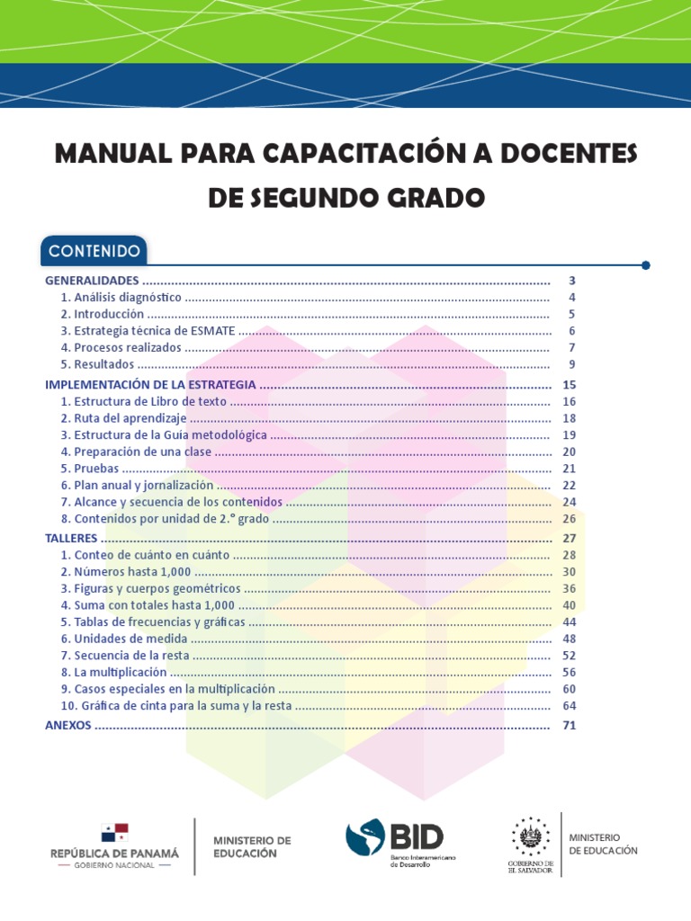 Manual Segundo Grado | PDF | Plan de estudios | Aprendizaje
