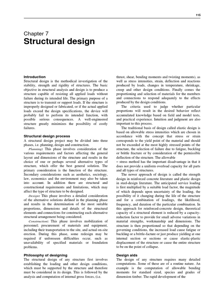 Chapter 7 - Structural Analysis | PDF | Bending | Beam (Structure)