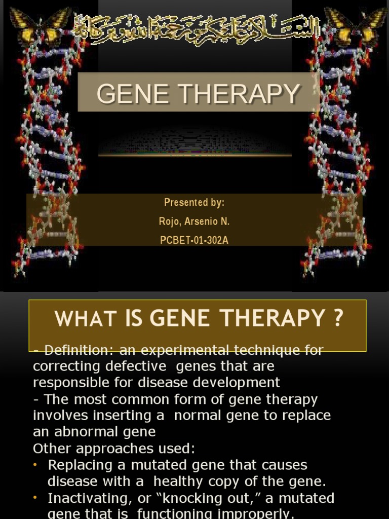 Overview of Gene Therapy Techniques | PDF | Gene Therapy | Viral Vector