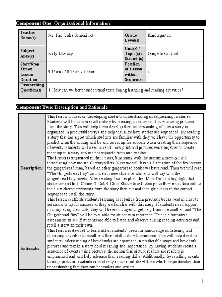 Lesson 4 - Sequencing Nov | Download Free PDF | Storytelling ...